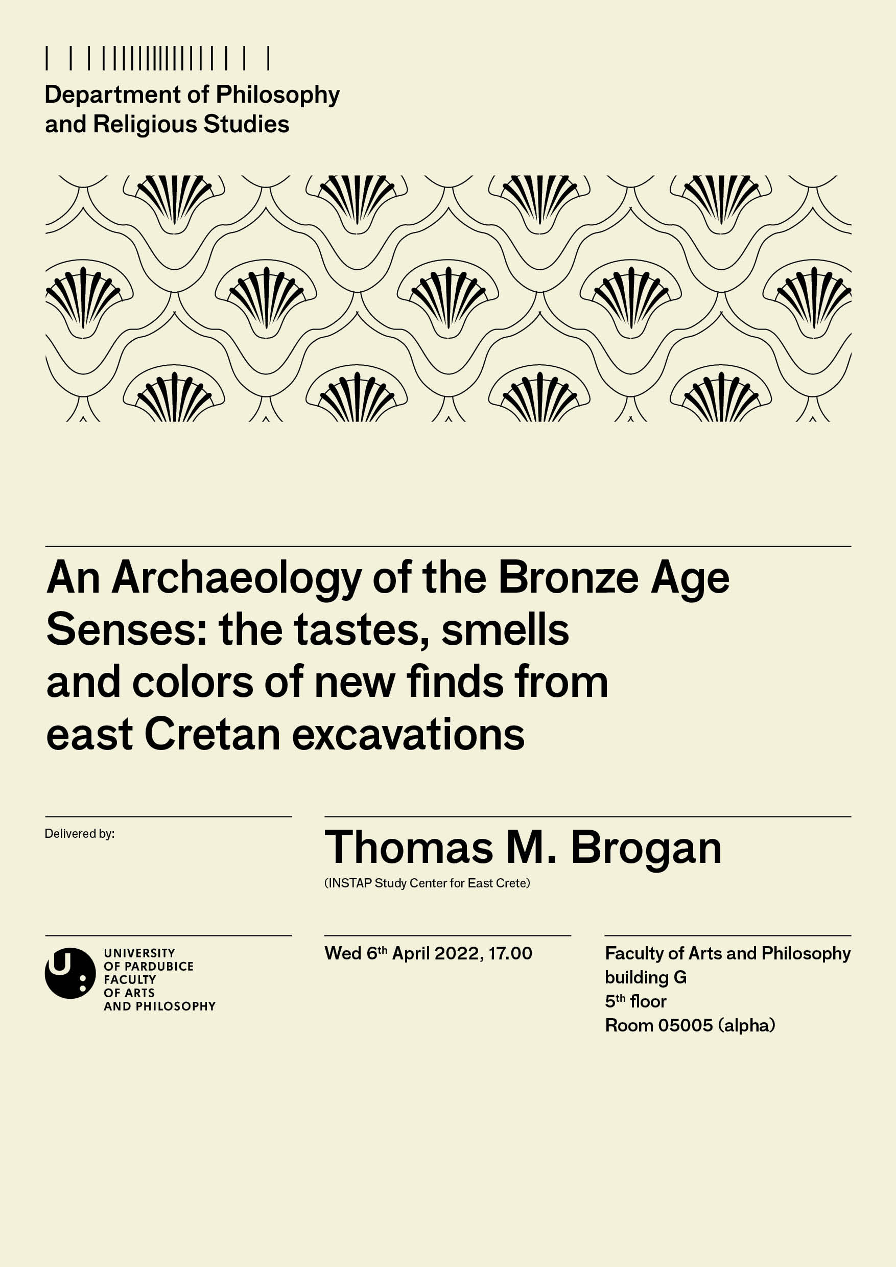 Thomas M. Brogan: An Archaeology of the Bronze Age Senses | Univerzita ...