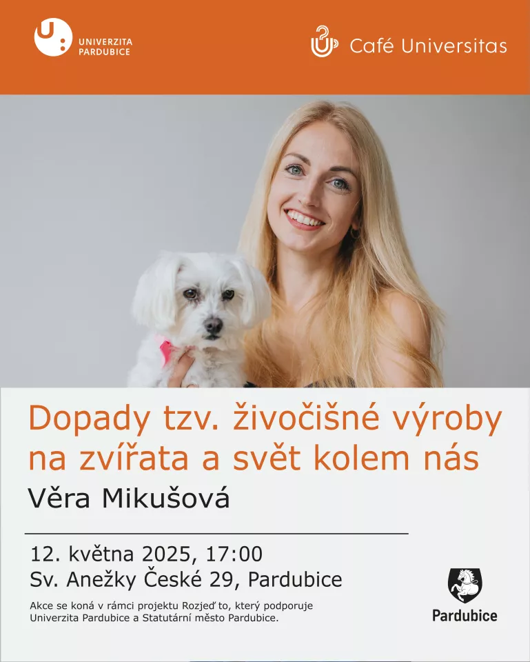 Café Universitas: Dopady tzv. živočišné výroby na zvířata a svět kolem nás | Univerzita Pardubice